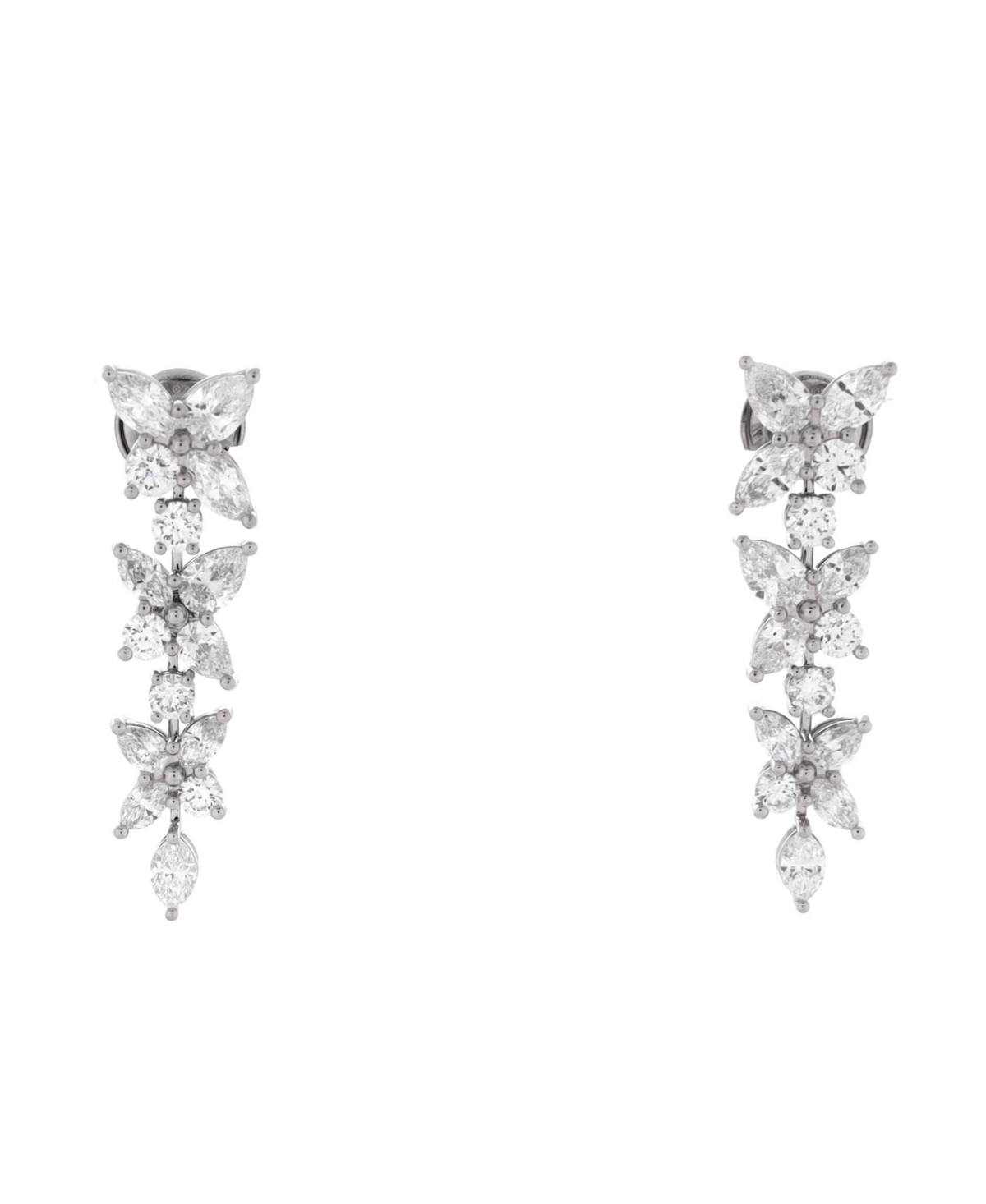 Click here for Pre-Owned Tiffany & Co Victoria Mixed Cluster Drop... prices