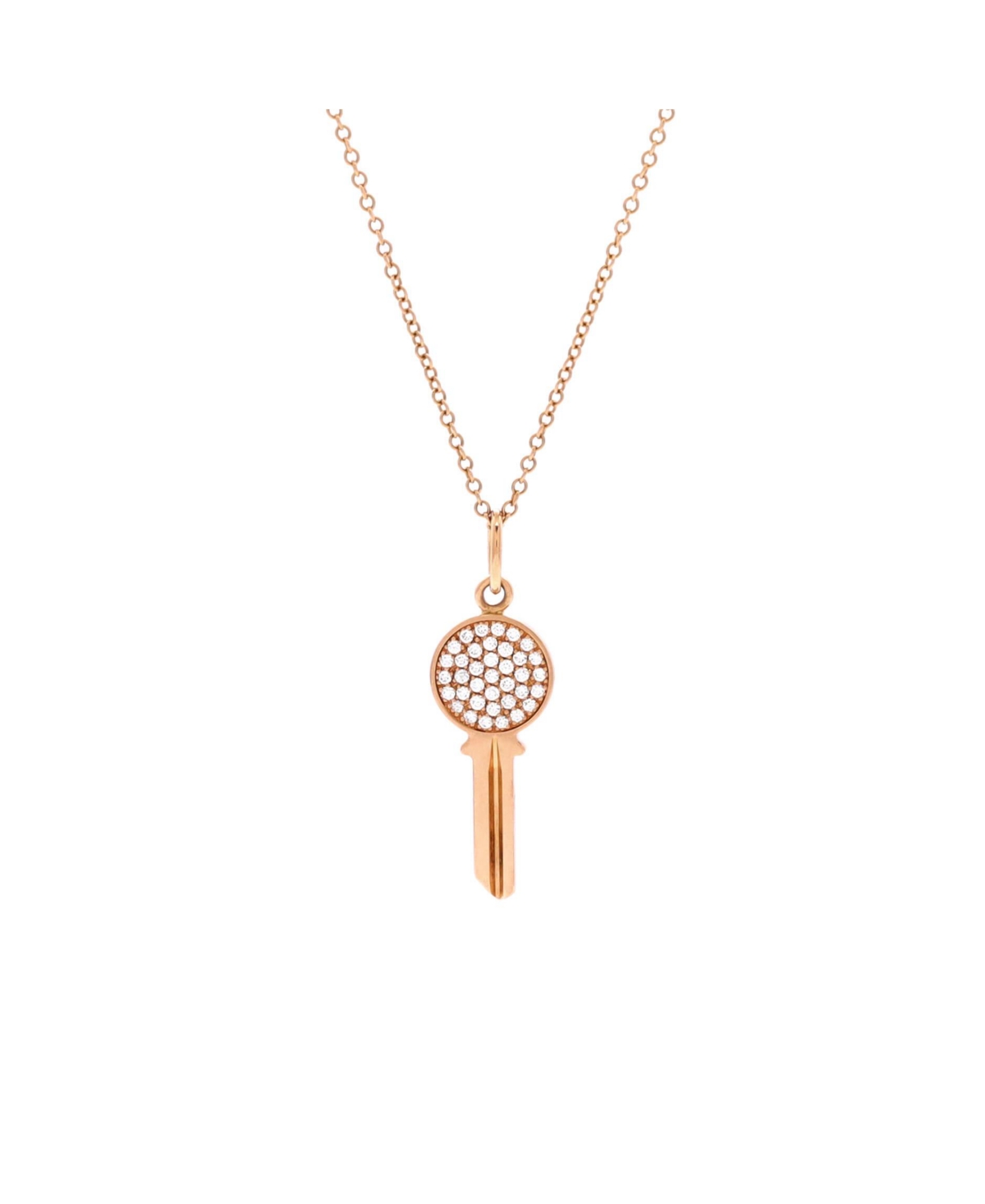 Click here for Pre-Owned Tiffany & Co Modern Keys Round Pendant N... prices
