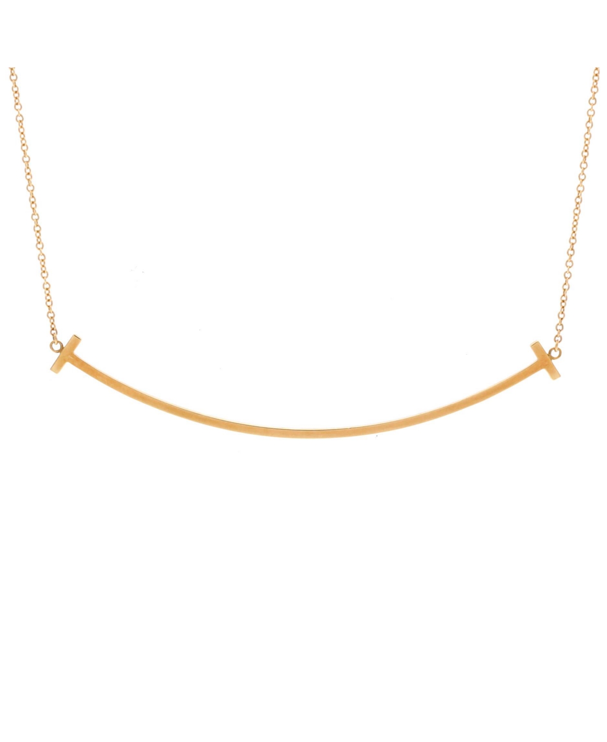 Click here for Pre-Owned Tiffany & Co T Smile Pendant Necklace -... prices