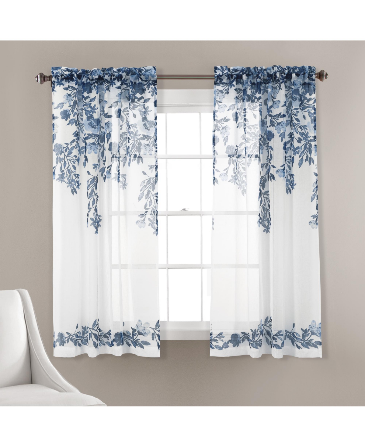 Click here for Lush Decor Tanisha Sheer Window Curtain Panels 38&... prices