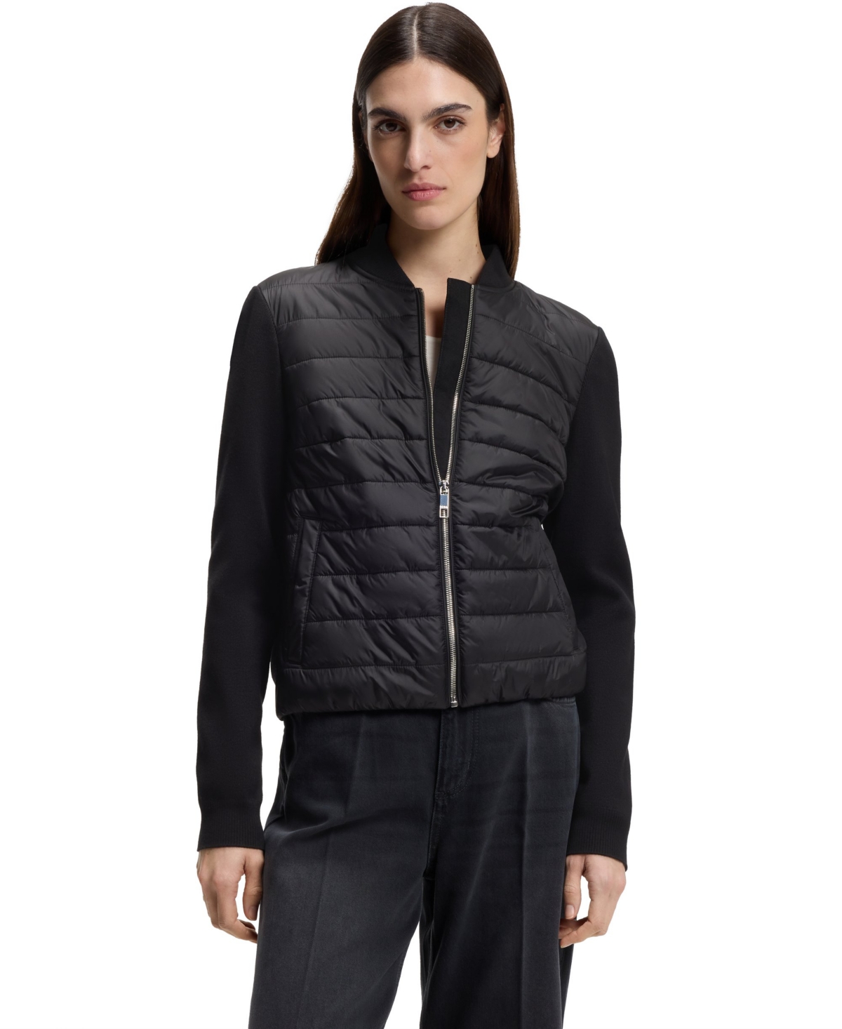 Click here for Boss by Hugo Boss Womens Padded Front With Knitted... prices