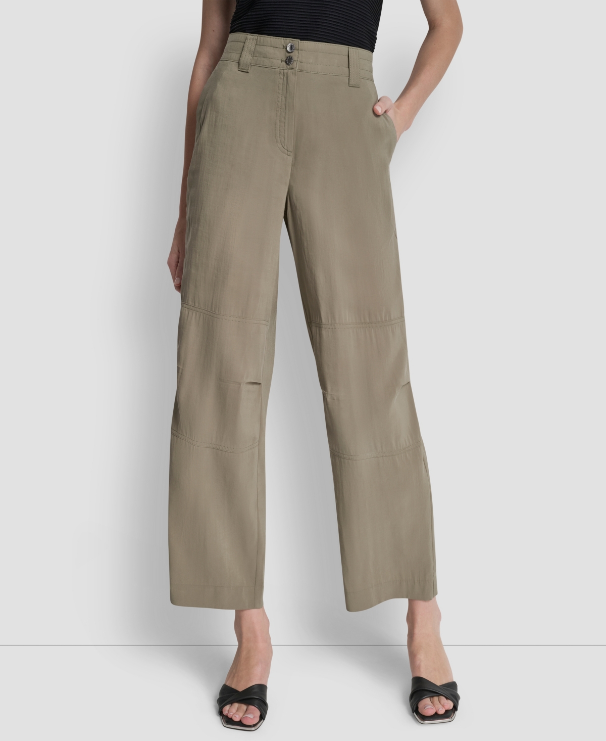 Click here for Dkny Womens Sueded Fuji Two-Button Cargo Pants - L... prices