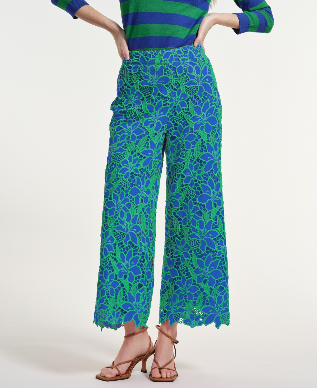 Click here for Isaac Mizrahi Womens High-Rise Straight Leg Pants... prices