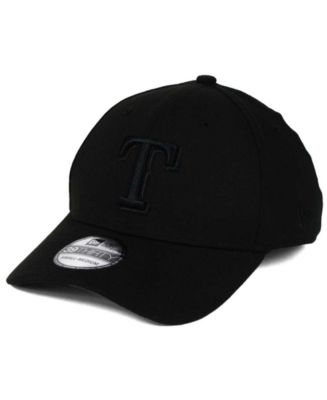 New Era Texas Rangers Black on Black Classic 39THIRTY Cap - Macy's