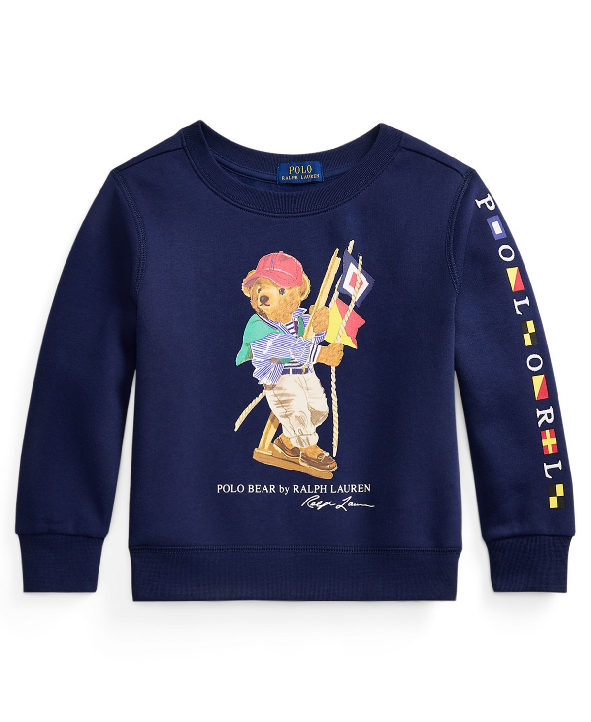 Click here for Polo Ralph Lauren Boys 2-7 Polo Bear Crewneck Swea... prices