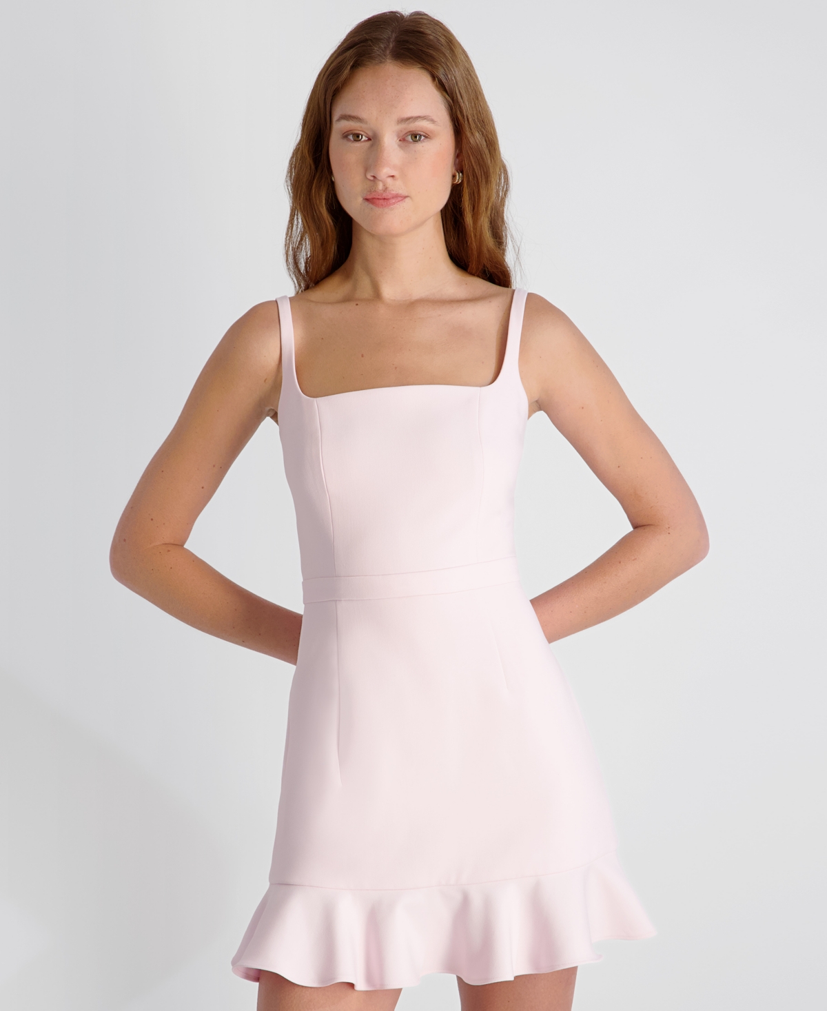 Click here for French Connection Womens Whisper Square Neck Frill... prices