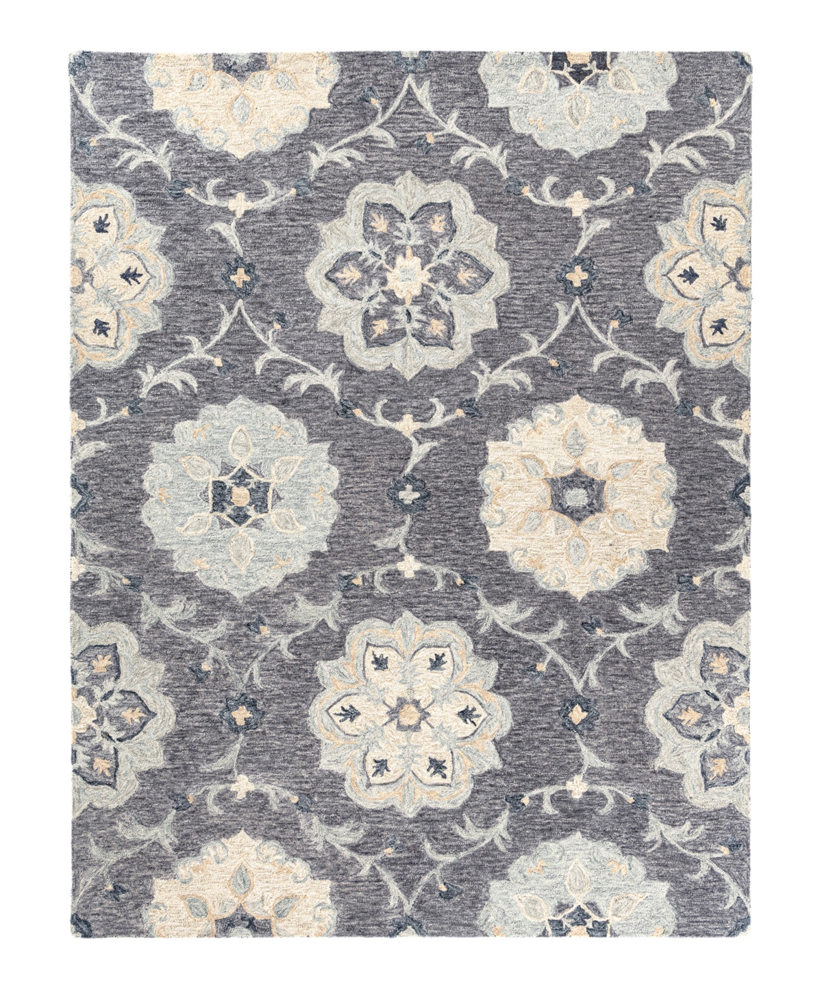 Click here for Lr Home Iris Victo-582 5 x 7 Area Rug - Slate  Blu... prices