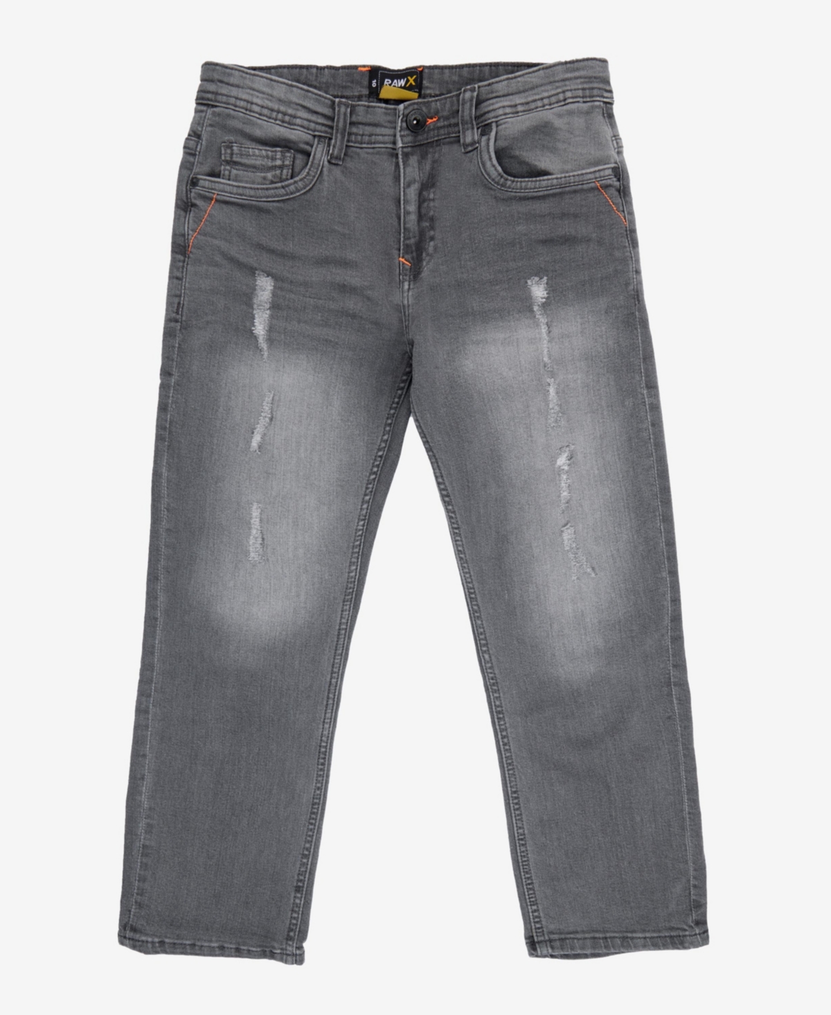 Click here for Raw X Big Boys Distressed Neon Stitch Jeans - Grey prices