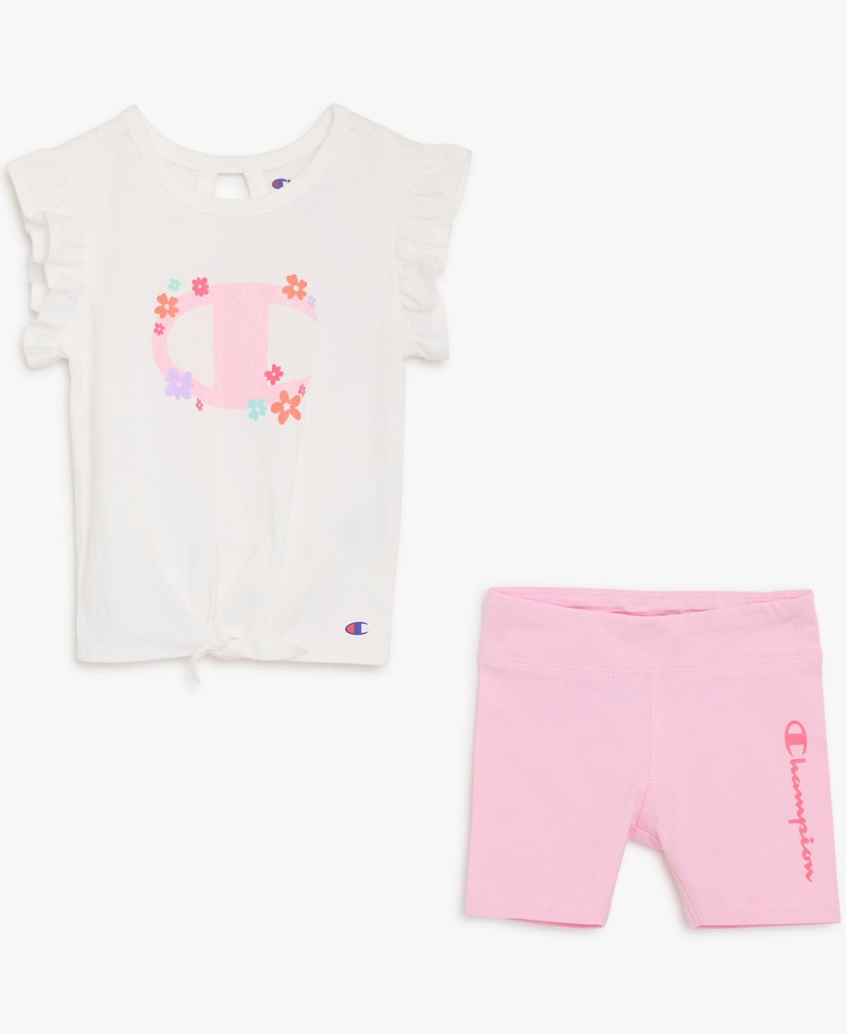 Click here for Champion Baby Girls Graphic T-Shirt and Shorts  2-... prices