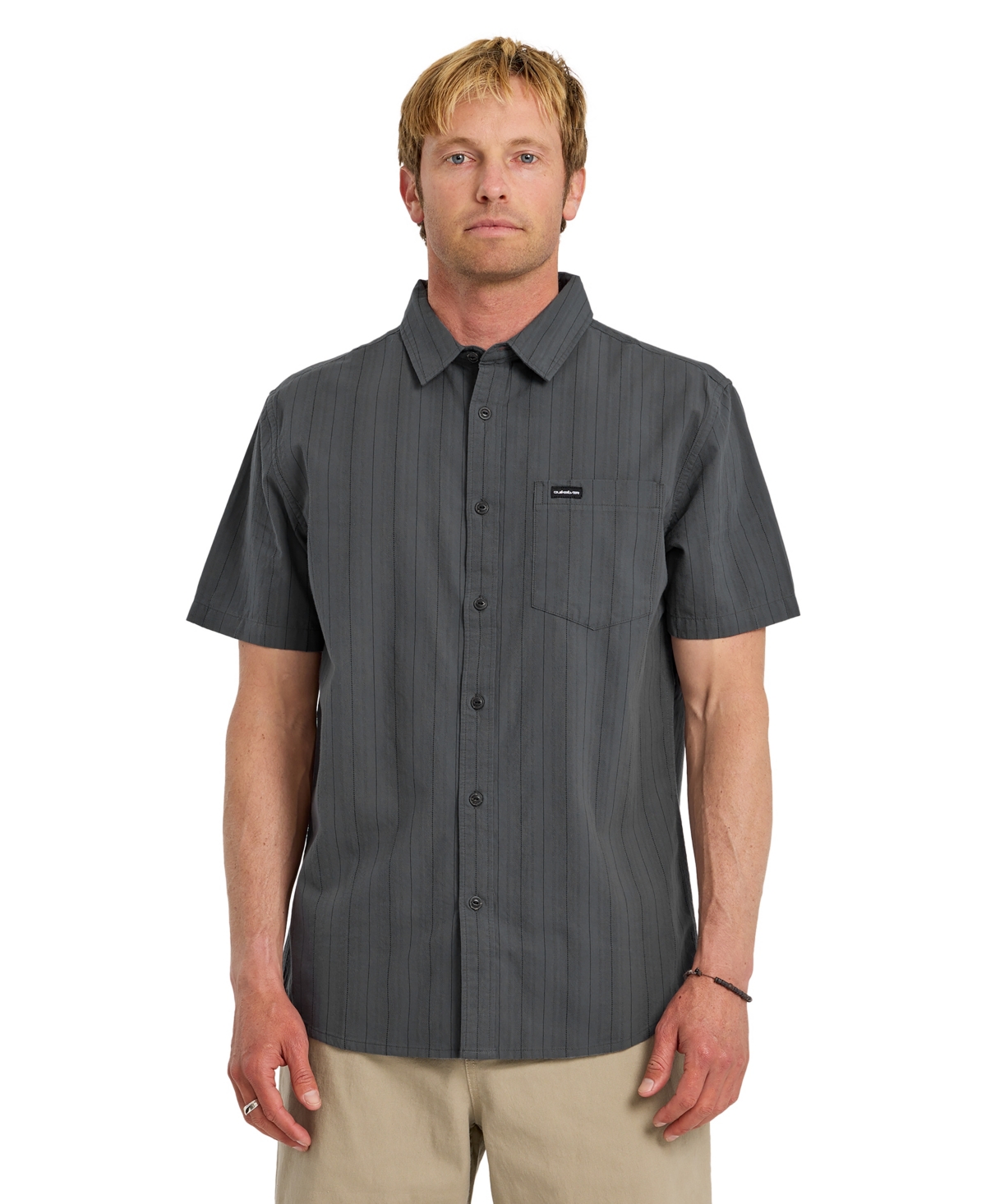Click here for Quiksilver Mens Dobby Stripe Short-Sleeve Shirt -... prices