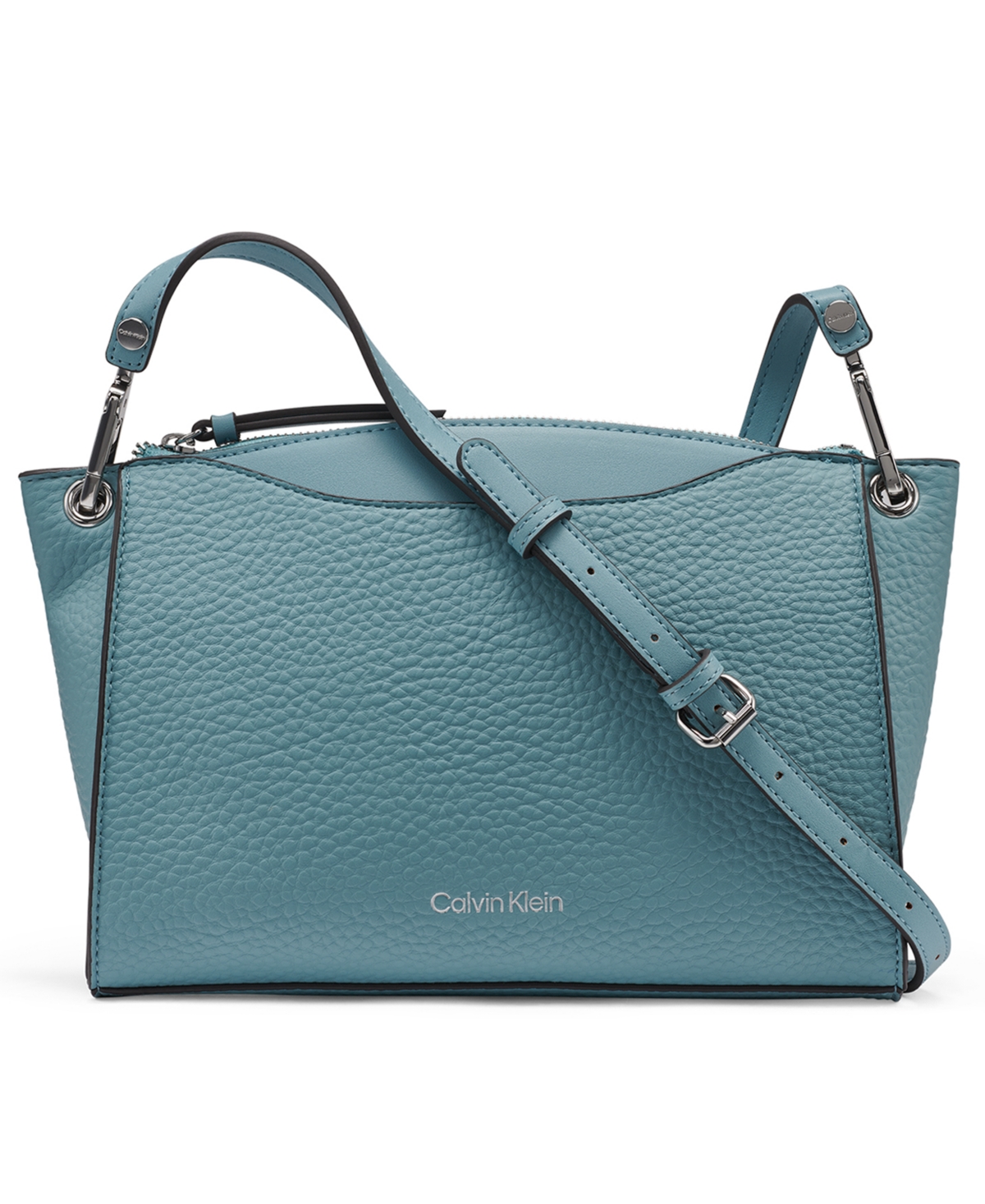 Click here for Calvin Klein Garnet Adjustable Top Zipper Crossbod... prices