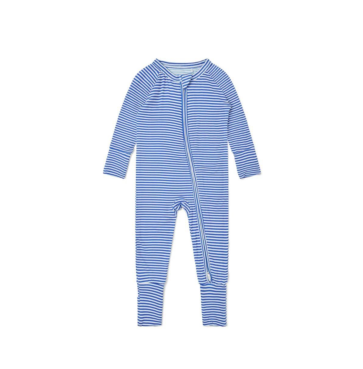 Click here for Motette Boys Cobalt Stripe Bamboo Sleeper - Blue a... prices