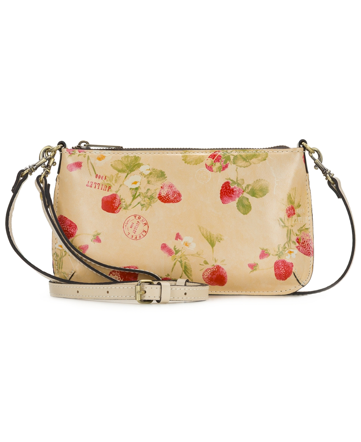 Click here for Patricia Nash Laurina Leather Wristlet - Parchment... prices