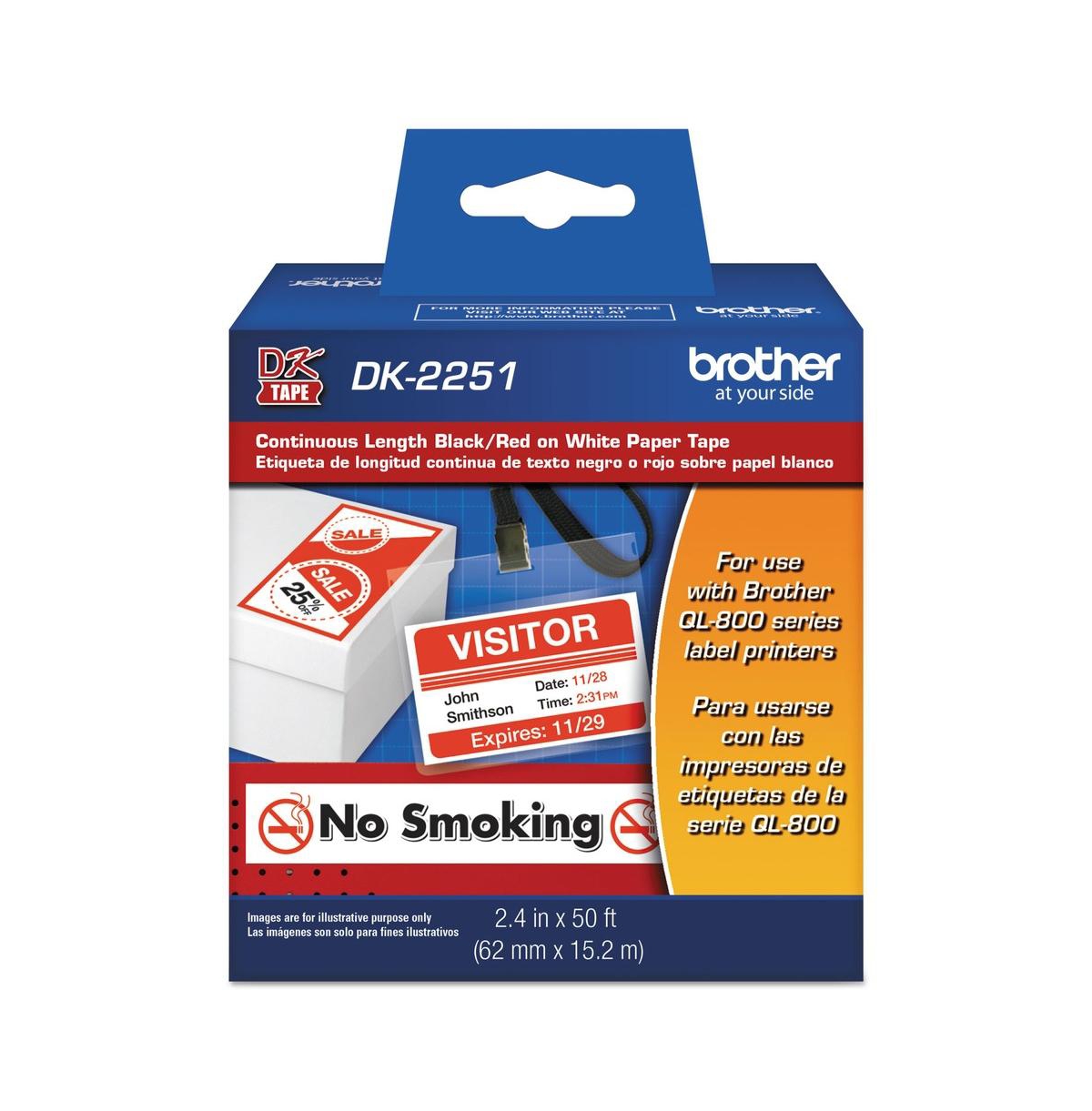 Click here for Brother DK2251 2.4 in. x 50 ft. Continuous Paper L... prices