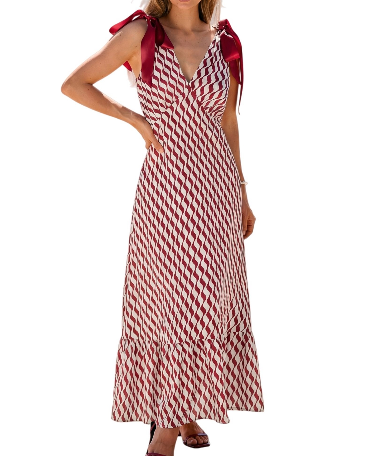 Click here for Cupshe Womens Wild Day Abstract Maxi Beach Dress -... prices