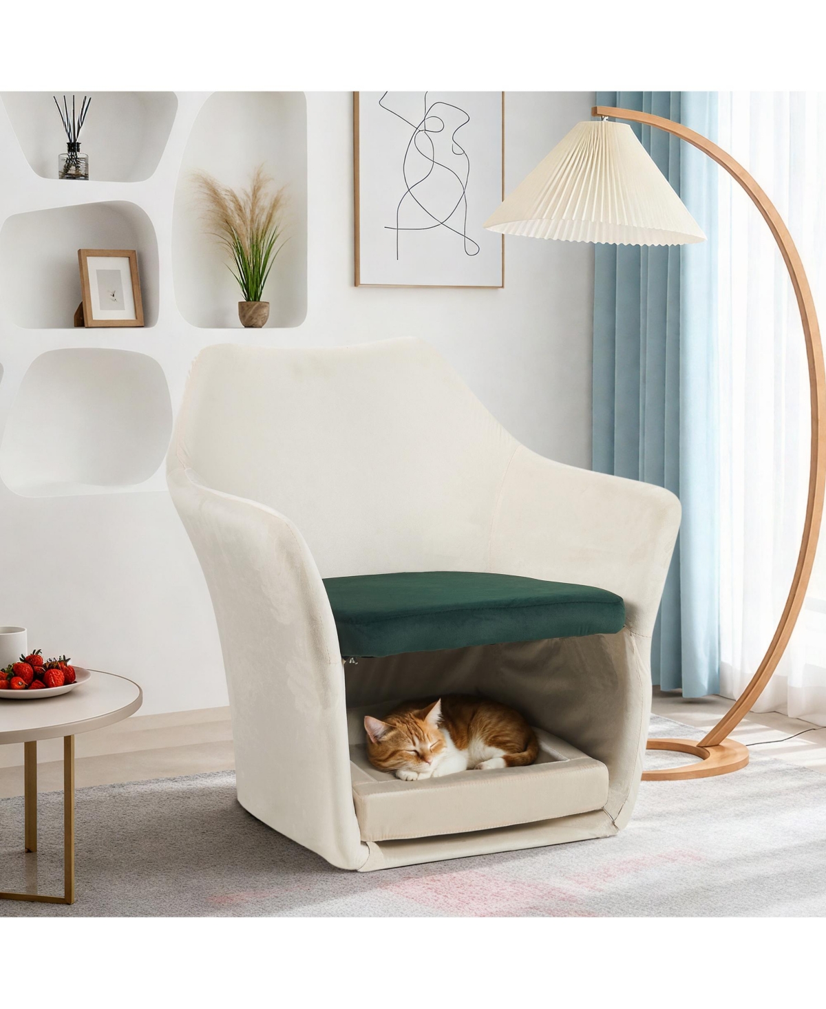 Click here for Aostirmotor Mid Century Modern Accent Chair - Pet-... prices