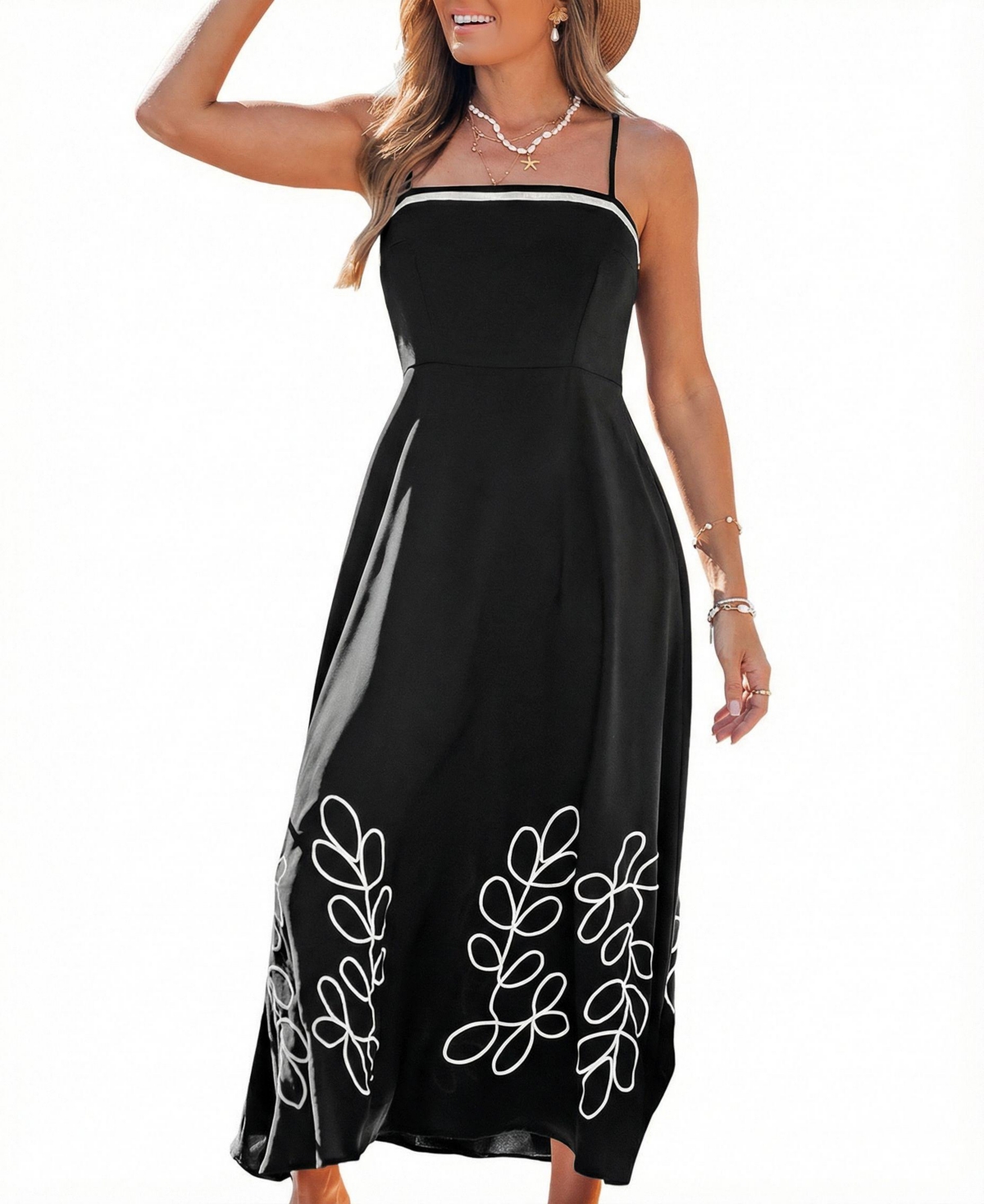 Click here for Cupshe Womens Drizzle Abstract Maxi Beach Dress -... prices