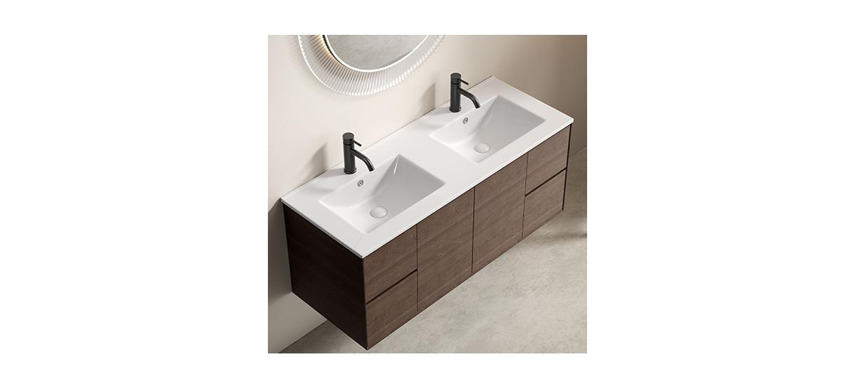 Click here for Busdays Double Bowl Ceramic Bathroom Sink - 121 x... prices