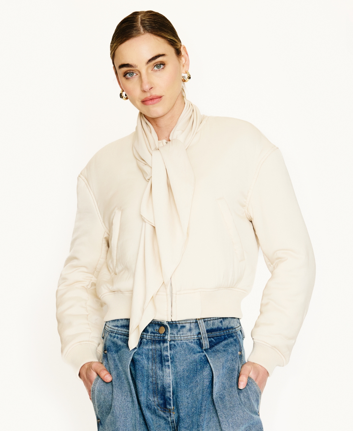 Click here for Line & Dot Womens Agnes Long-Sleeve Puffer Jacket... prices