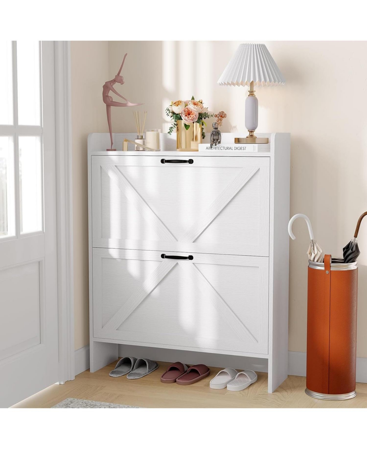 Click here for gaomon Shoe Cabinet Organizer with 2 Flip Drawers... prices