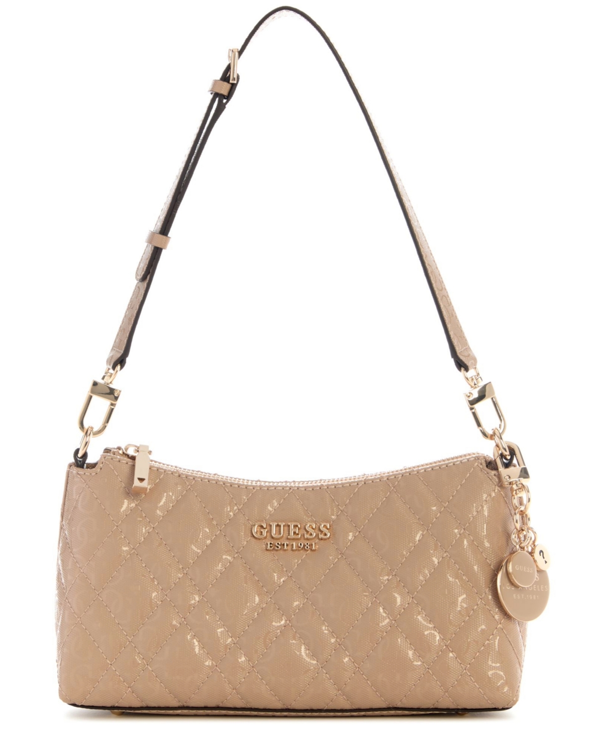 Click here for Guess Isemay Small Shoulder Bag - Pale Mocha prices