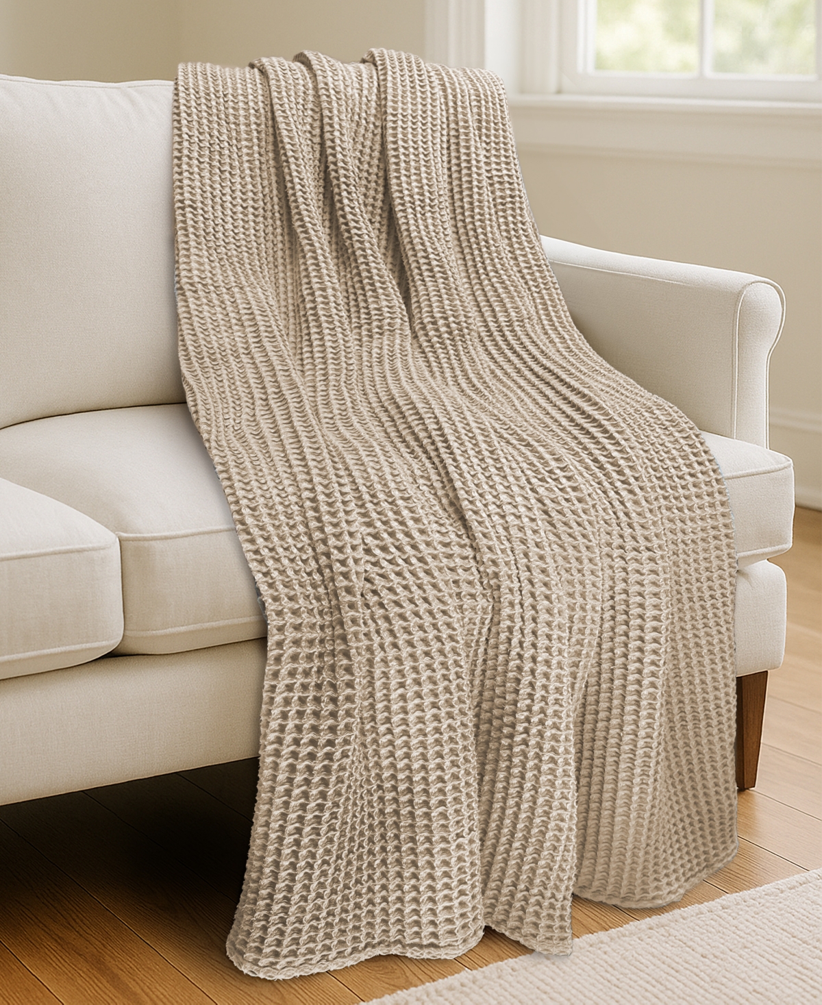 Click here for Levtex Home Waffle Textured Throw  50 x 60 - Natur... prices