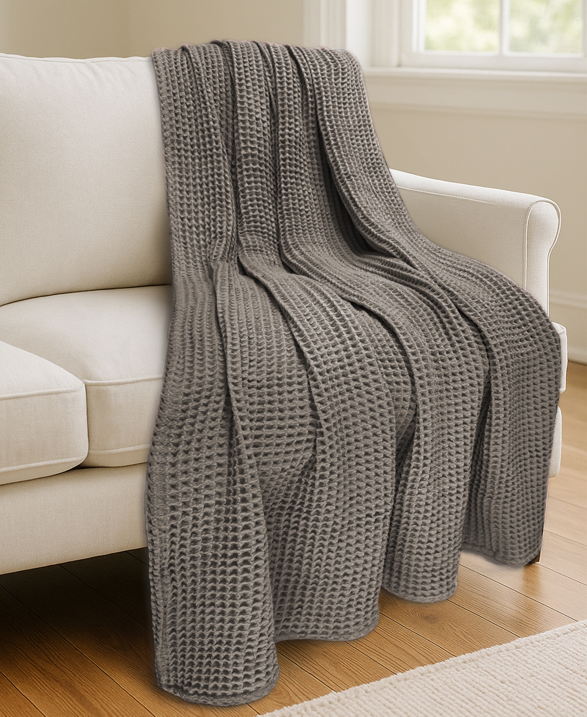 Click here for Levtex Home Waffle Textured Throw  50 x 60 - Dark... prices