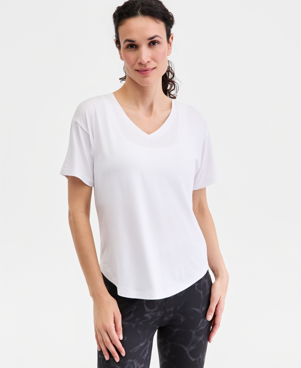 Click here for Id Ideology Womens V-Neck Short-Sleeve Performance... prices