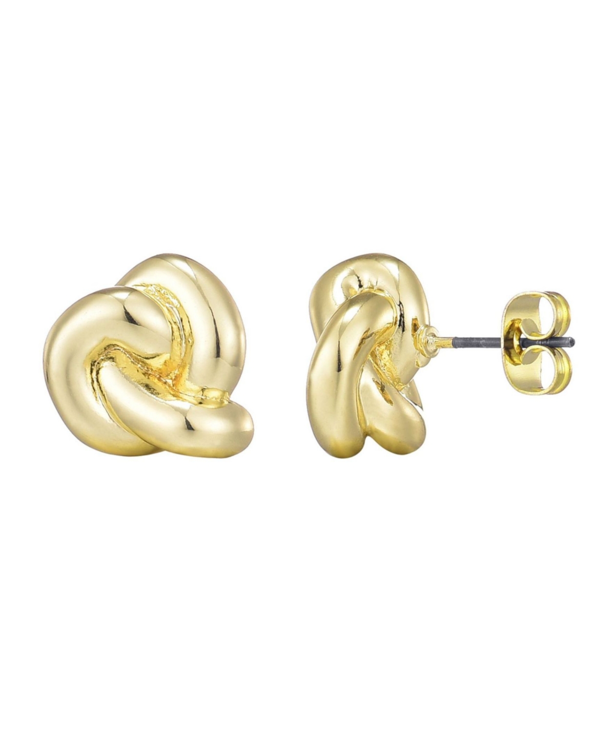 Click here for Adornia Gold Chubby Knot Stud Earrings - Gold prices
