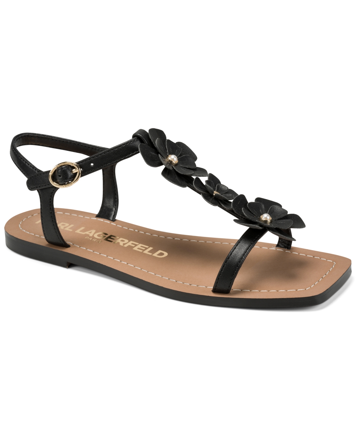 Click here for Karl Lagerfeld Paris Womens Margate Flat Sandals -... prices