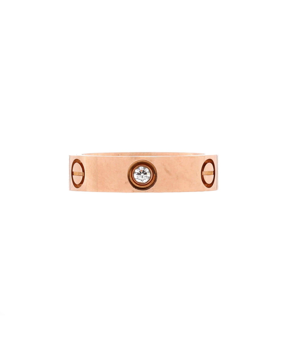 Click here for Pre-Owned Cartier Love 3 Diamonds Band Ring - 18k... prices