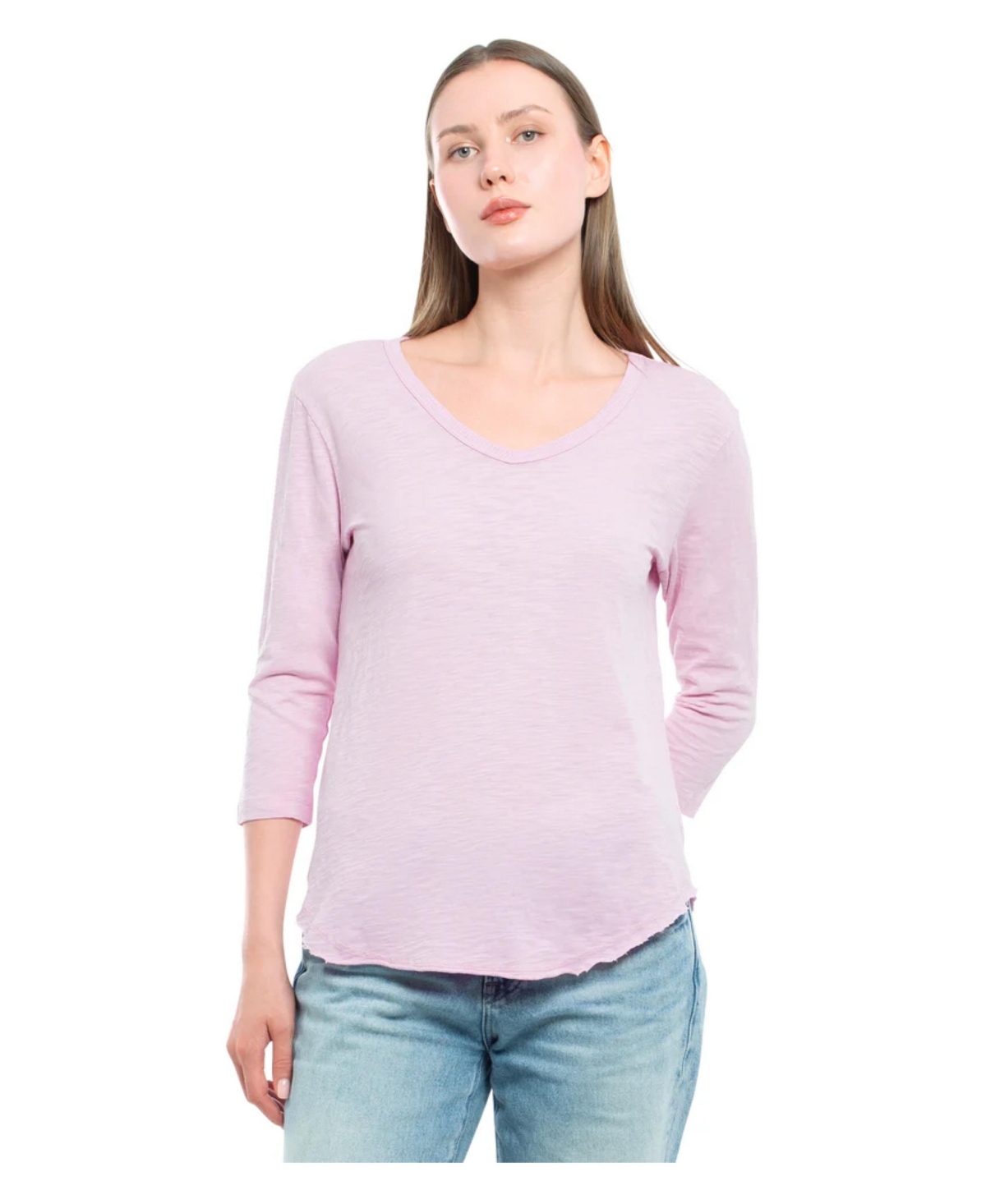 Click here for Wilt Clothing Womens 3/4 Sleeve V-Neck Shirttail T... prices