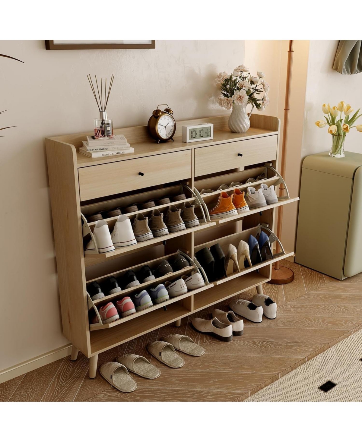 Click here for gaomon Rattan Shoe Cabinet Storage for Entryway  S... prices