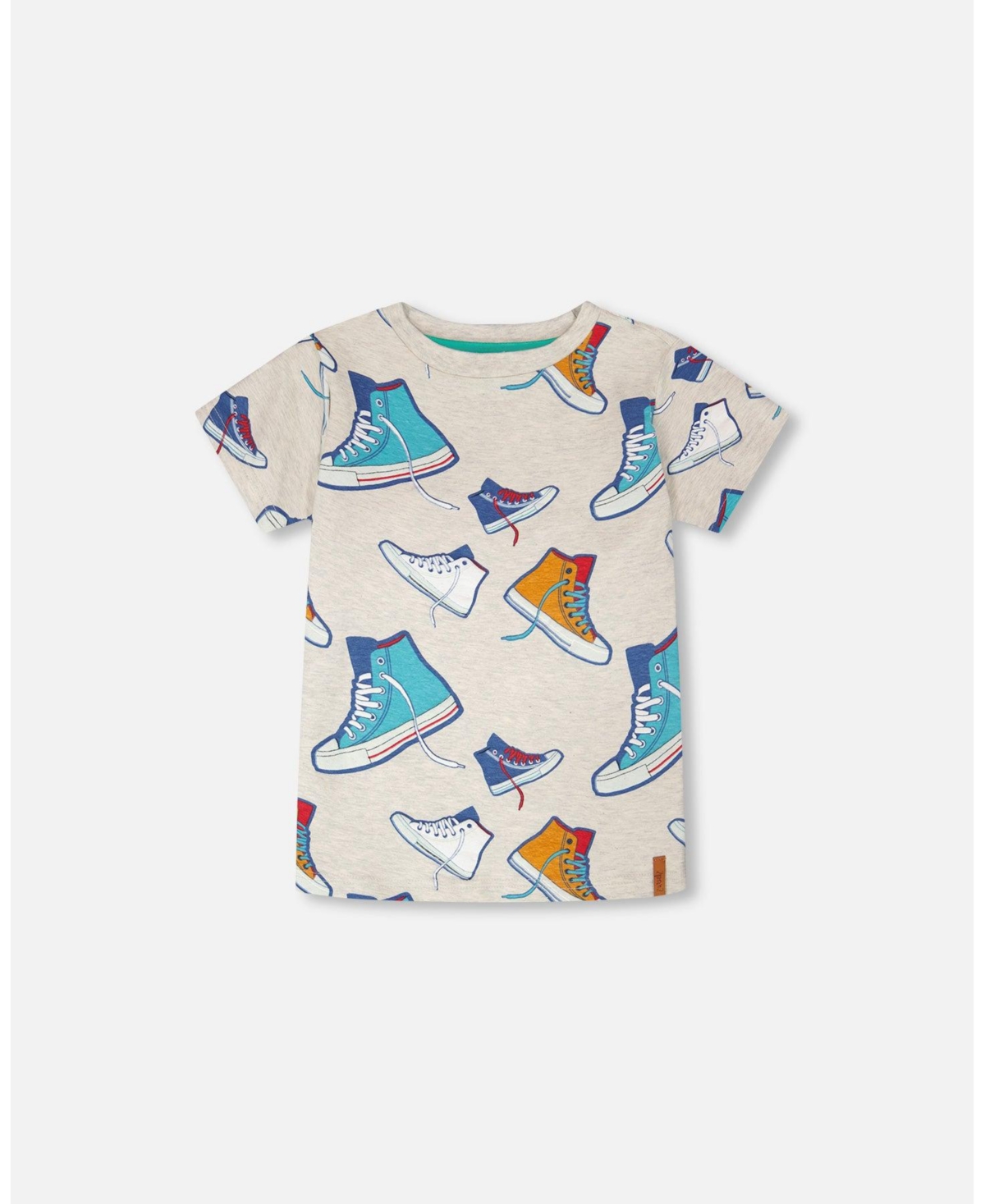 Click here for Deux par Deux Boy Cotton Jersey T-Shirt Grey Mix P... prices