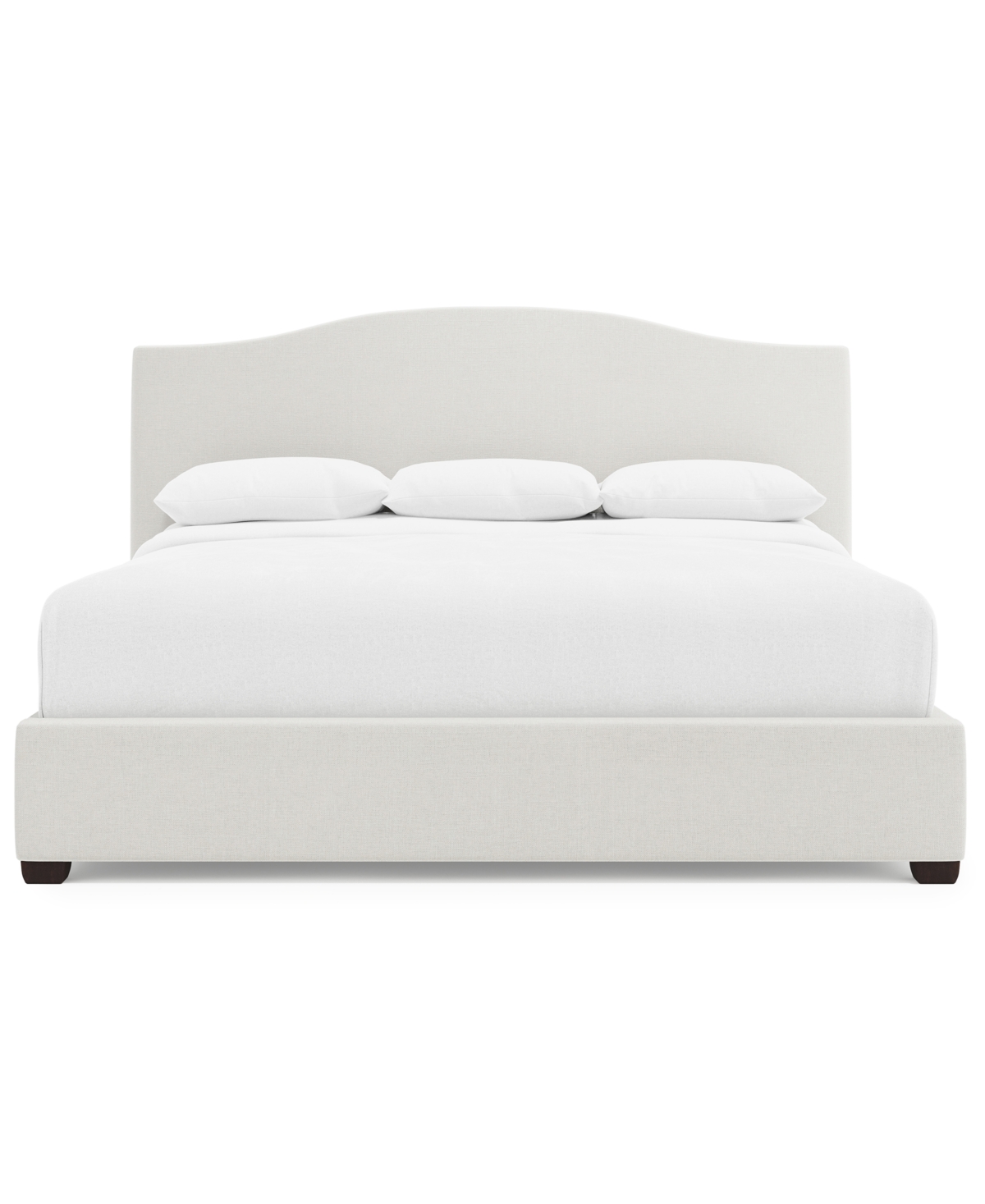 Click here for Graham Queen Upholstered Bed - White prices
