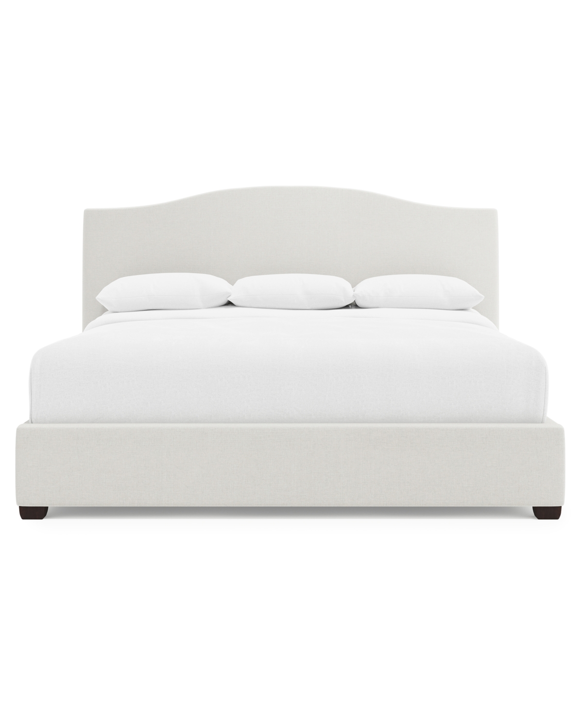 Click here for Graham Full Upholstered Bed - White prices