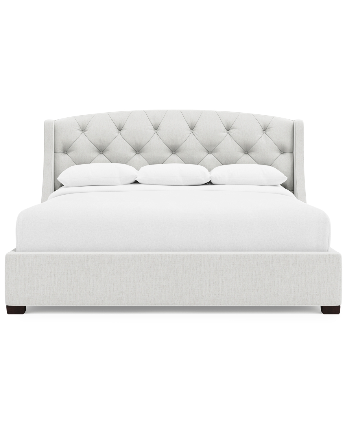 Click here for Jordan King Upholstered Bed - Light Gray prices