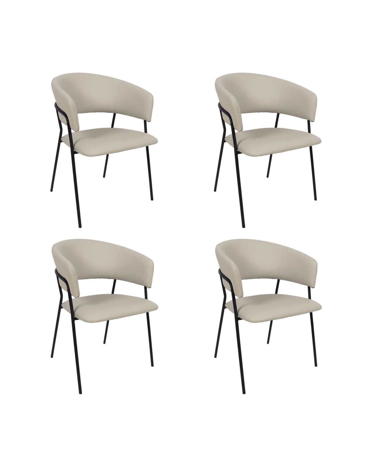 Click here for Slate Faux Leather Upholstered Dining Armchairs  S... prices