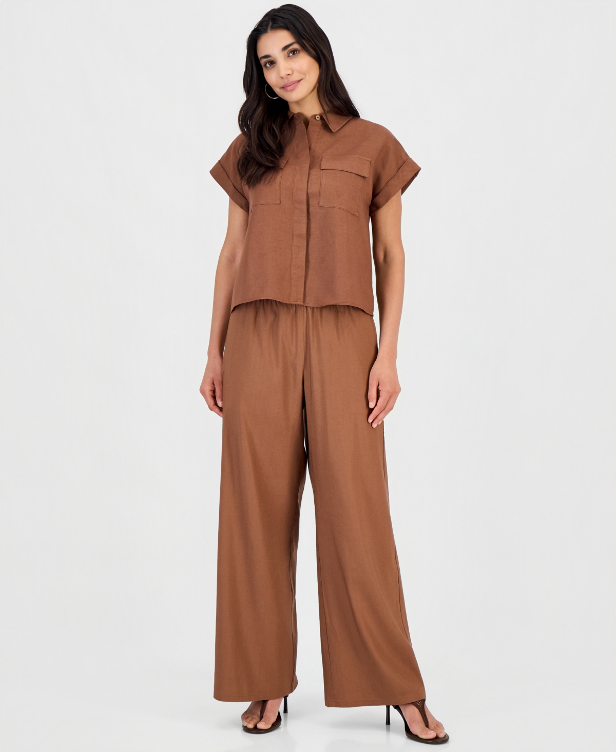 Click here for I.n.c. International Concepts Petite Linen-Blend H... prices