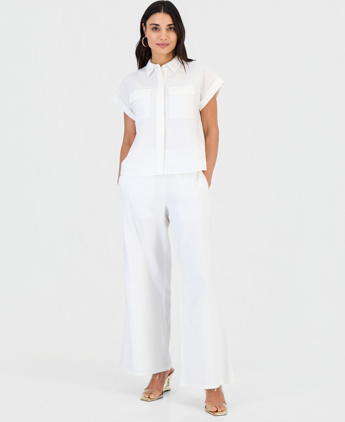 Click here for I.n.c. International Concepts Petite Linen-Blend H... prices