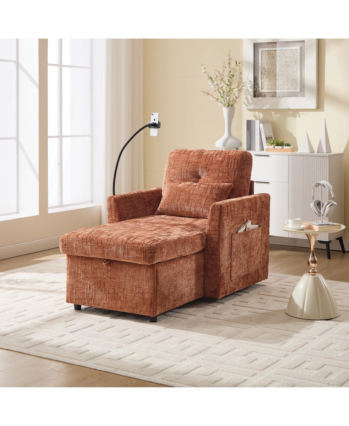 Click here for Boyel Living Multifunctional Chenille Sofa with St... prices