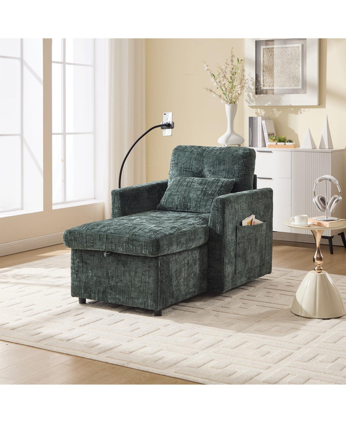 Click here for Boyel Living Multifunctional Chenille Sofa with St... prices