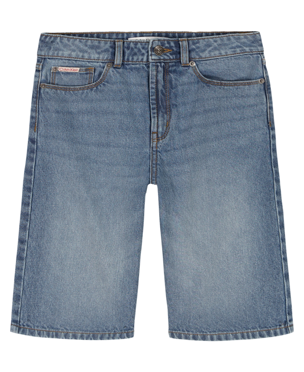 Click here for Calvin Klein Girls 7-16 Bermuda Denim Shorts - Blu... prices