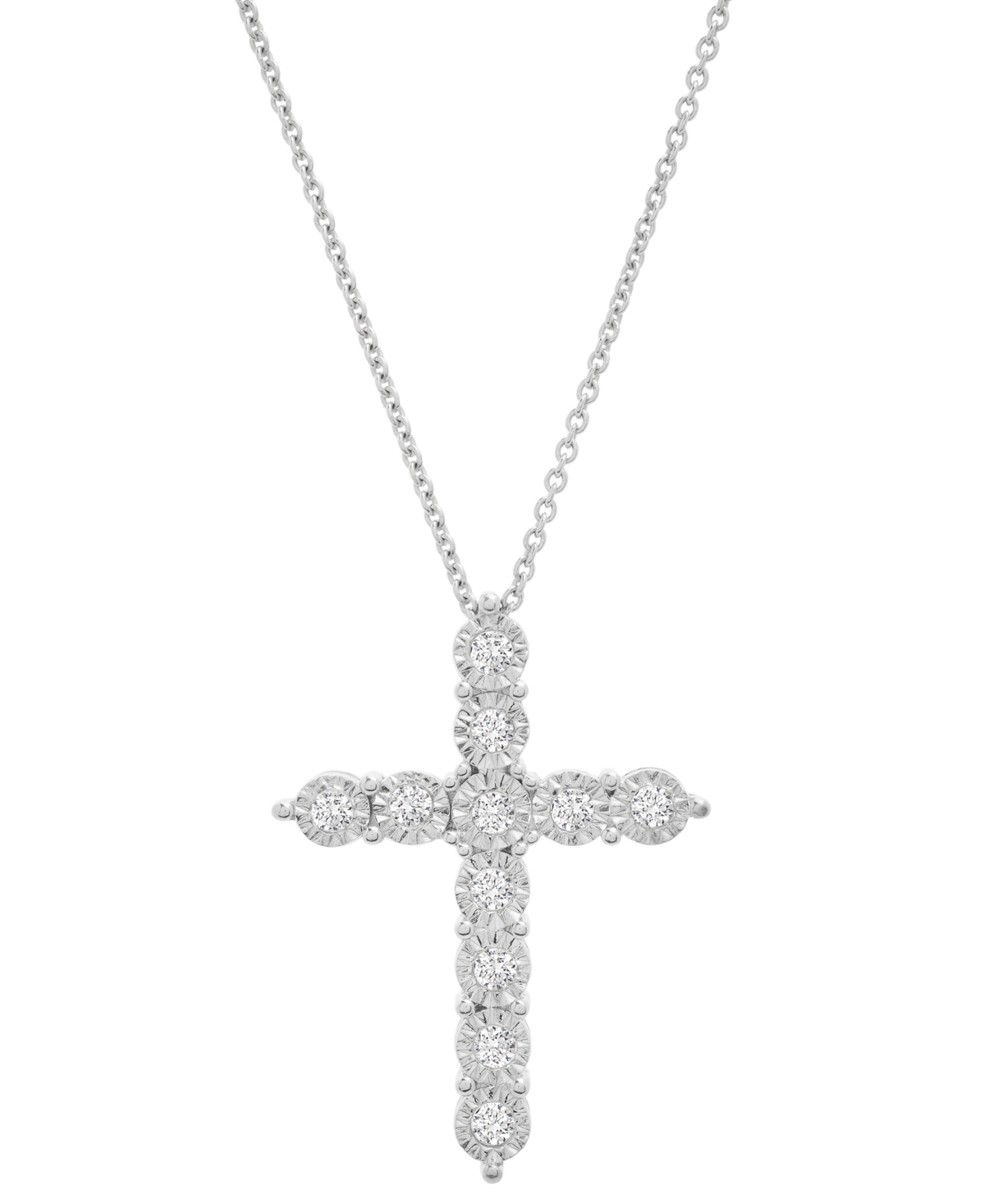 Click here for Macys Diamond Pendant Necklace (1/4 ct. t.w.) in S... prices