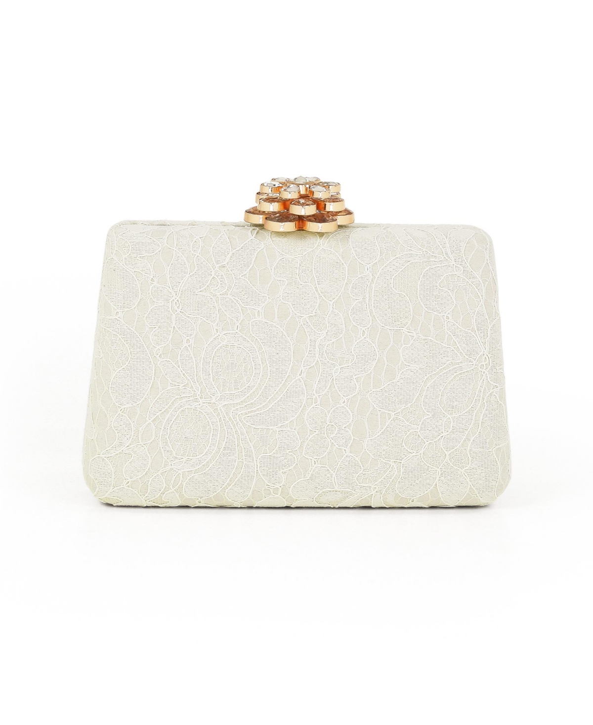 Click here for Jewel Badgley Mischka Womans Rose Lace Minaudiere... prices