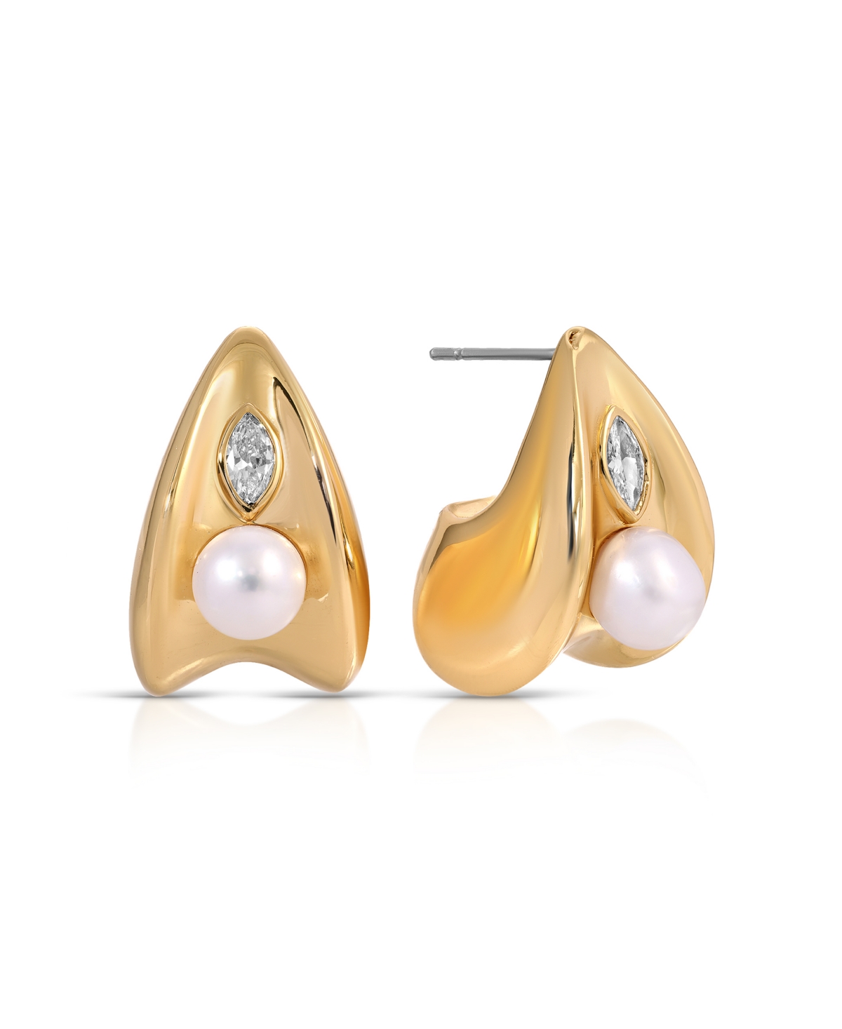 Click here for Ettika Soft Curve Hoop Earrings - Gold prices