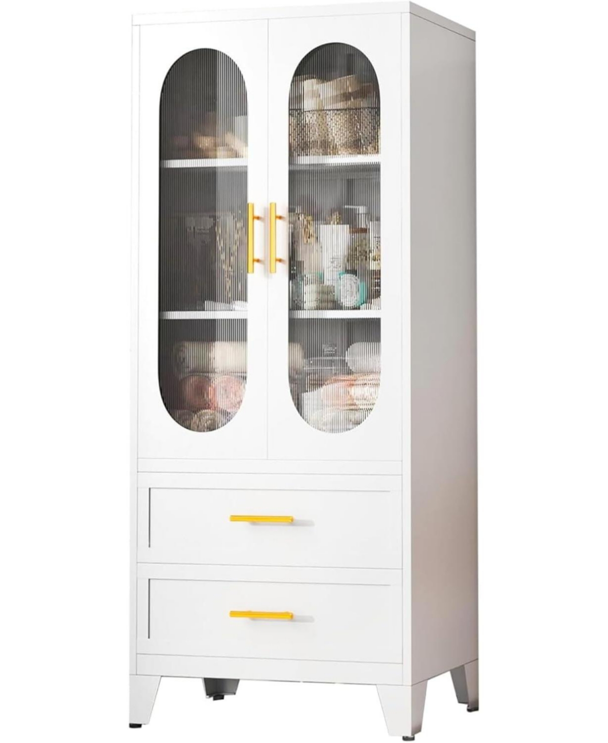 Click here for gaomon 73" Tall Pantry Cabinet  Metal Kitchen... prices