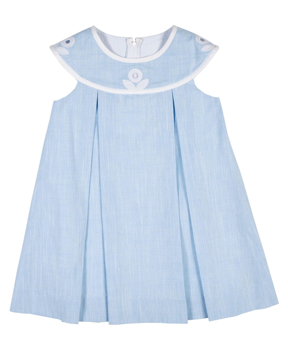 Click here for Florence Eiseman Toddler Girls Linen Look Dress Wi... prices