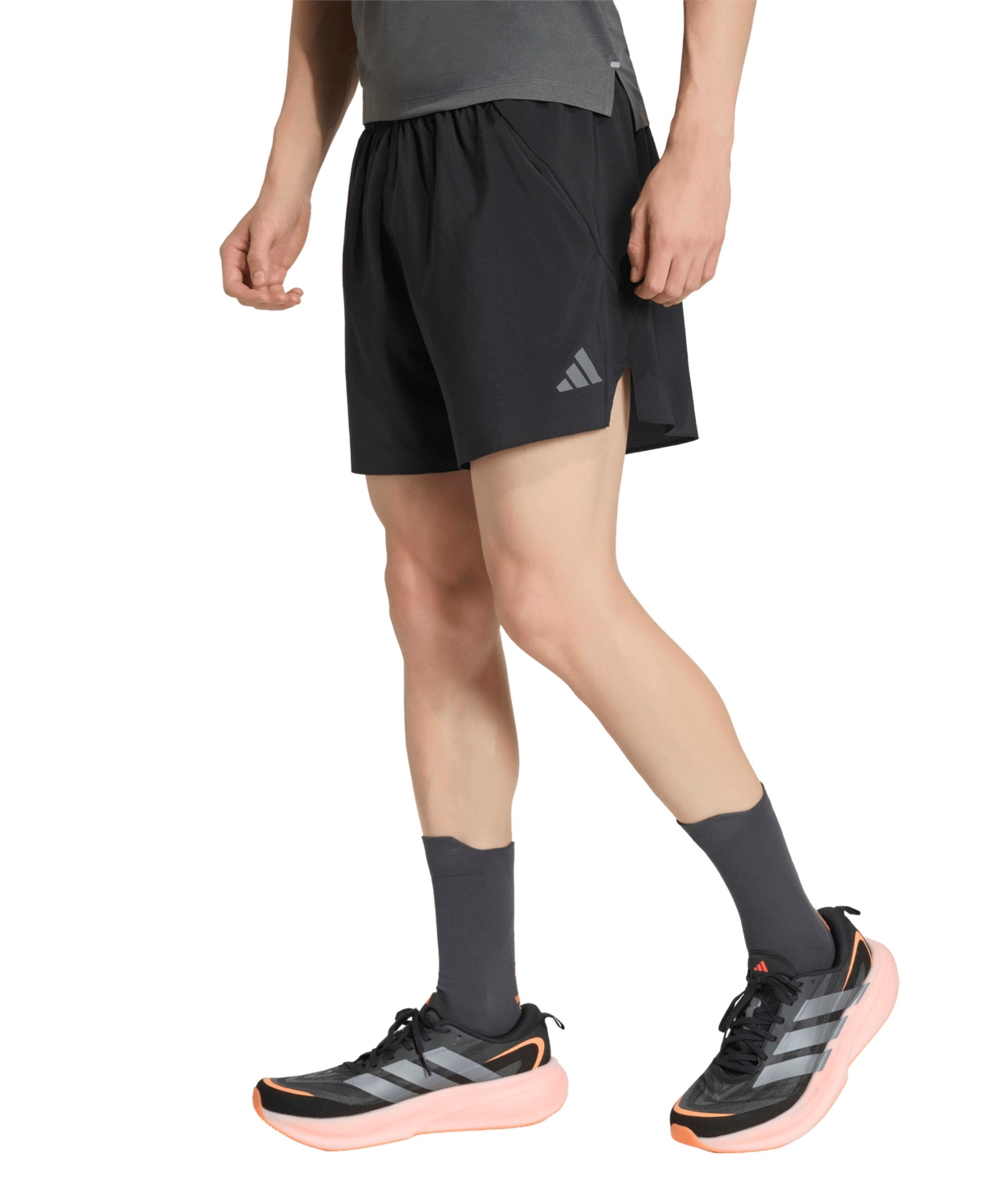 Click here for adidas Mens Regular-Fit Running Shorts - Black prices