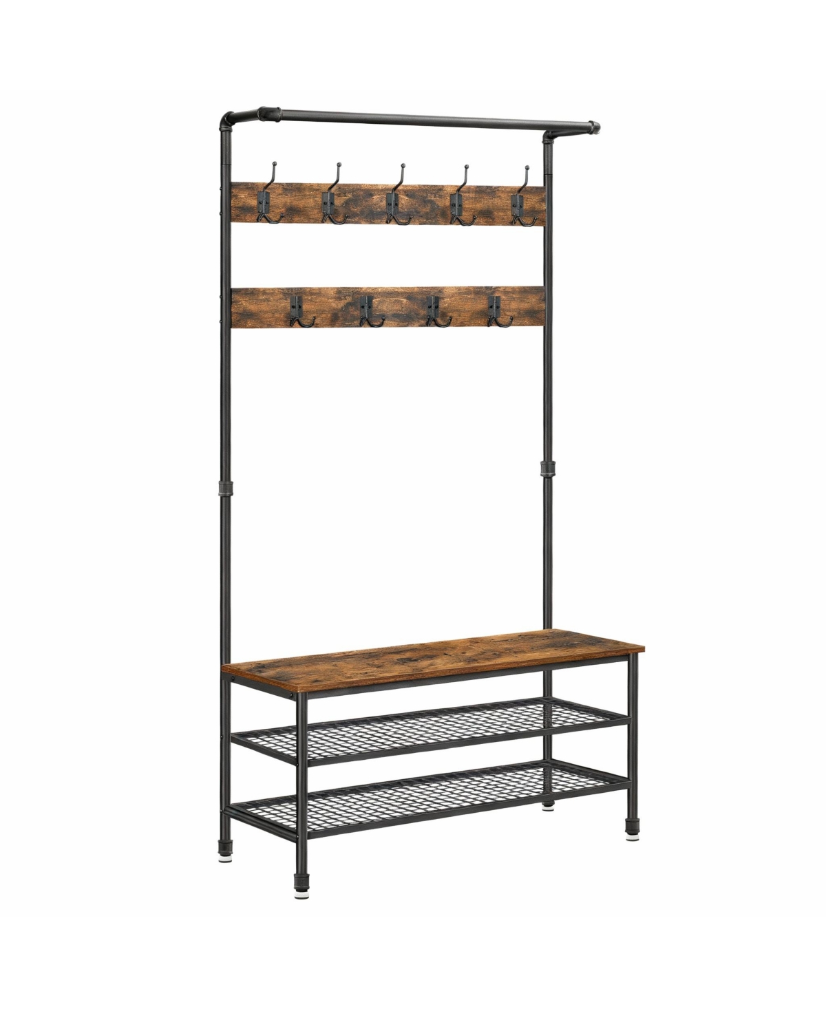 Click here for Yigii Rustic Industrial Hallway Storage Bench with... prices